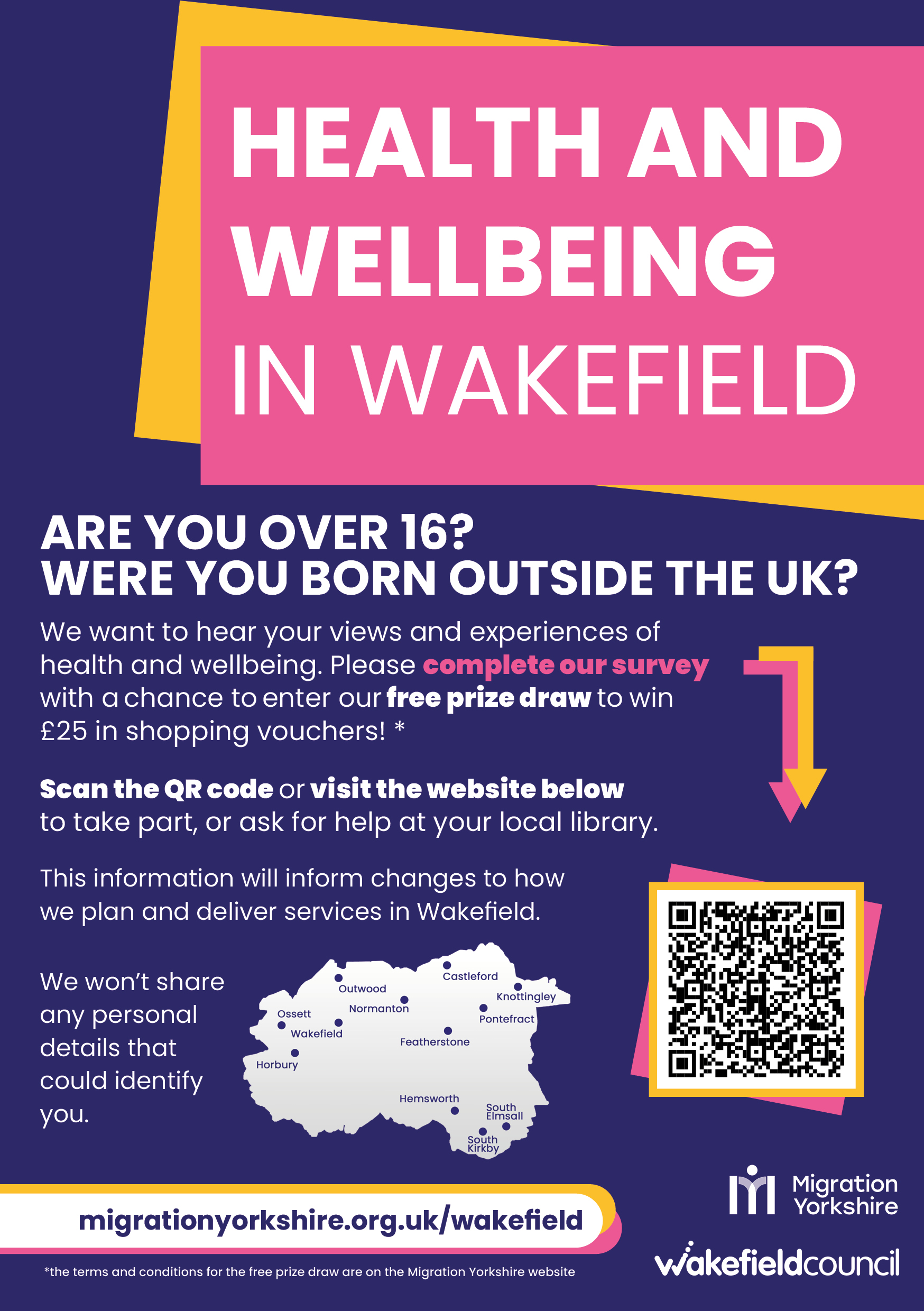 Health and wellbeing in Wakefield promotional toolkit | Migration Yorkshire
